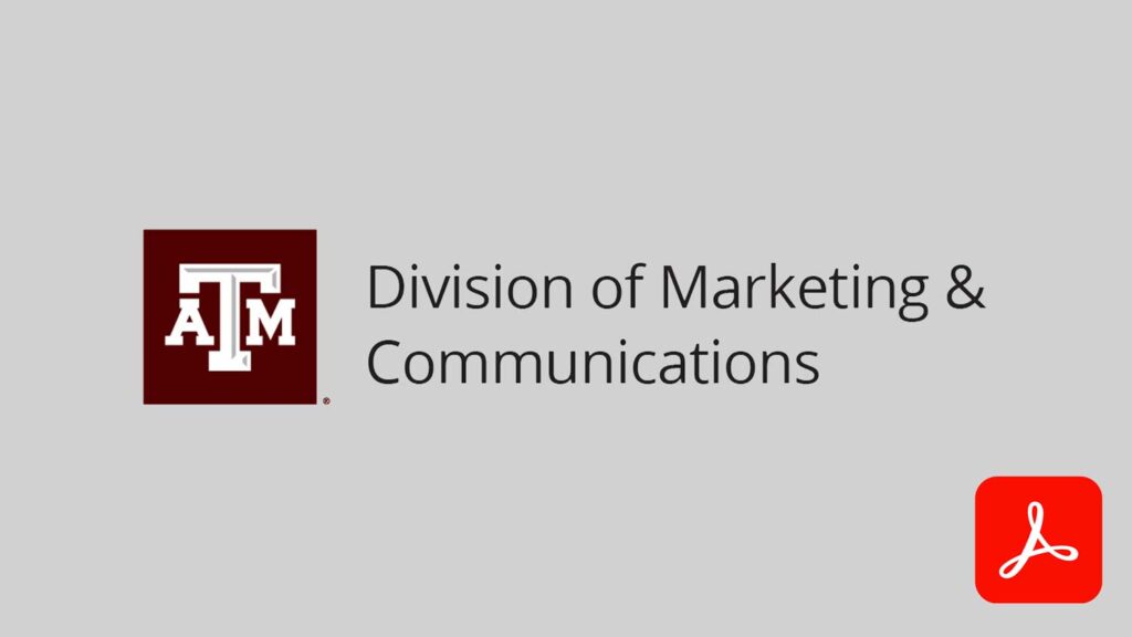 Unit Identity Templates – Marketing & Communications | Texas A&M University