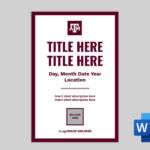 Event A-Frame 1 InDesign Template – Marketing & Communications | Texas ...